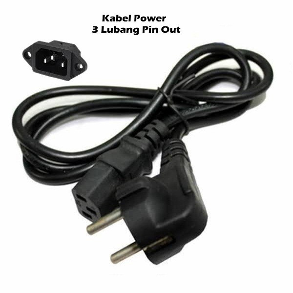 Jual Kabel Power CPU Kabel Power Komputer Printer LCD Monitor | Shopee ...