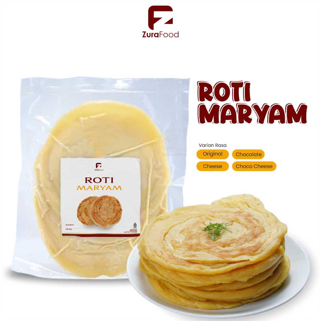 Jual Zura Food Roti Maryam / Roti Canai / Roti Cane Frozen Homemade ...