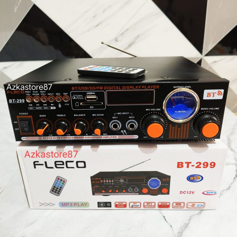 Jual Amplifier bluetooth fleco 299 1200watt amplifier karaoke super ...
