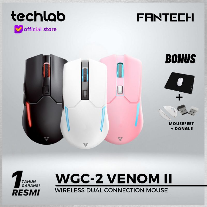 Jual Fantech WGC2 Venom II Mint Edition Gaming Wireless Mouse | Shopee ...