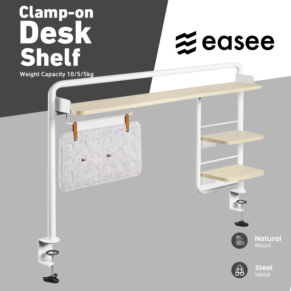 Jual easee Clamp-on Desktop Shelf Ergonomic Office / Desk Tray ...