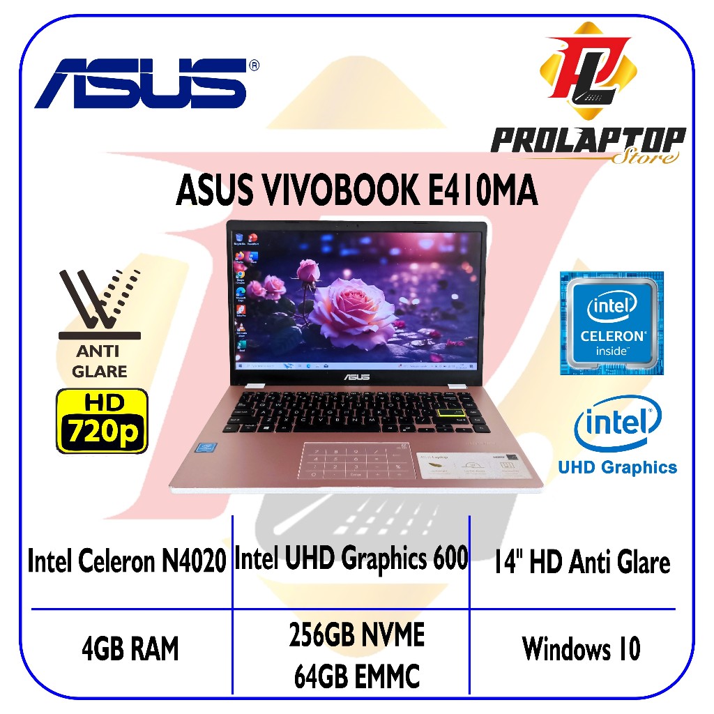 Jual Asus VivoBook E410MA Intel Celeron N4020 RAM 4GB SSD NVME 256GB ...