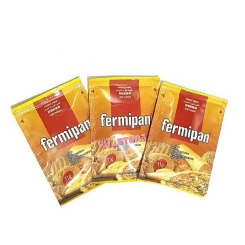 Jual Fermipan Sachet 11 gram / gram / Ragi Instant / Instant Yeast ...