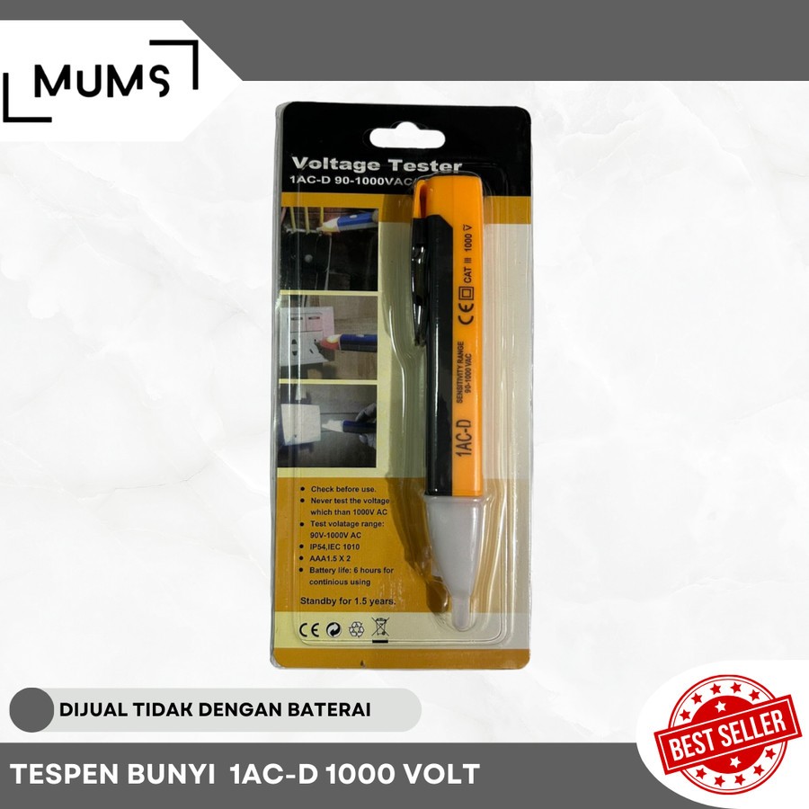 Jual GDM Digital Test Pen Digital 1AC-D 1000 Volt Tespen Sensor Bunyi ...