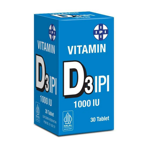 Jual Vitamin D3 1000 iu Isi 30 Tablet Ipi | Shopee Indonesia