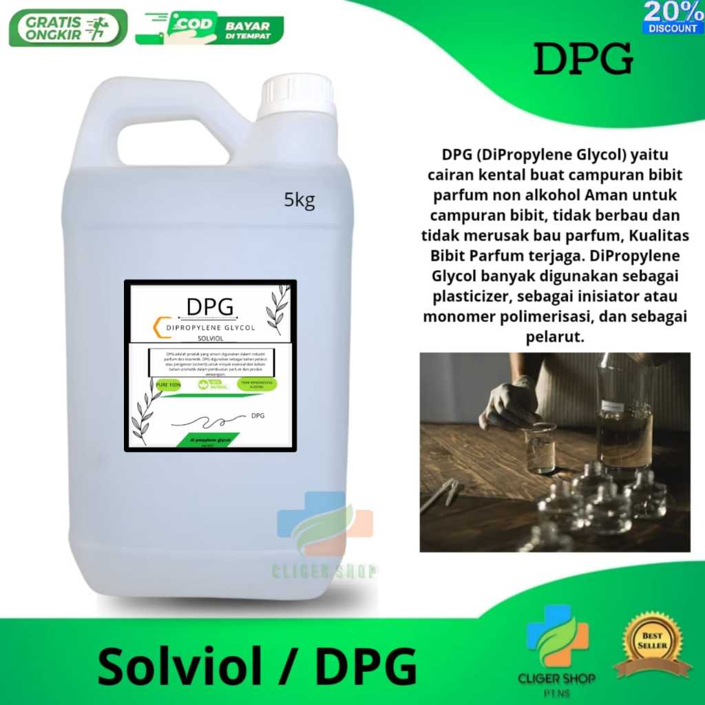 Jual DPG SOLVIOL LOKAL 5 KG / DIPROPYLENE GLYCOL 5 KG | Shopee Indonesia