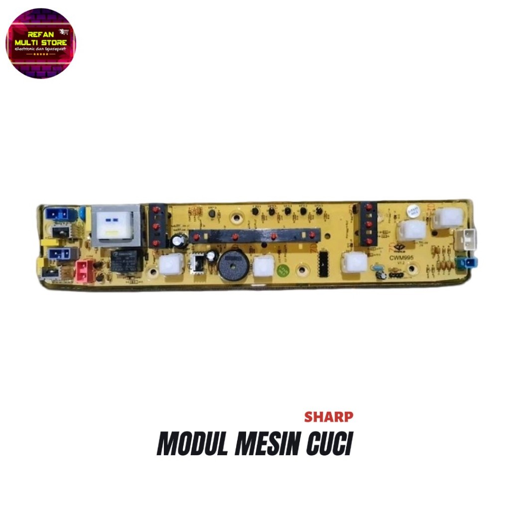 Jual Modul PCB Mesin Cuci SHARP ES F800 ES F850H ES F650H Part 995 ...