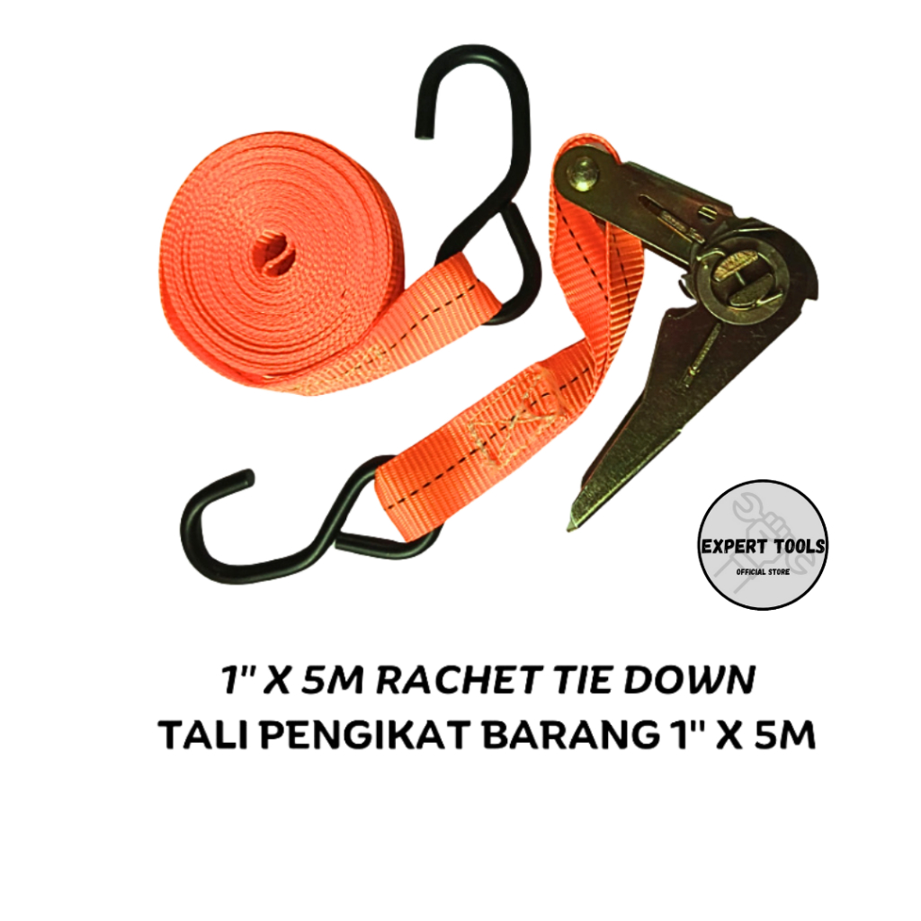 Jual Tali Pengikat Barang 1 Ton / Rachet Tie Down 1" x 5 M / Ratchet ...