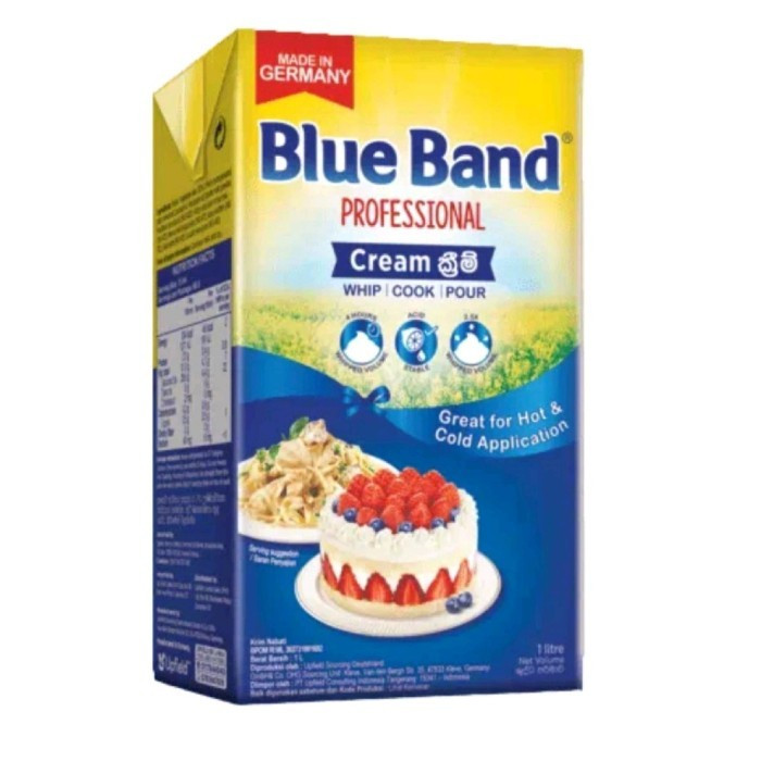 Jual Blue Band Profesional Whipping Cream 1 Liter | Shopee Indonesia