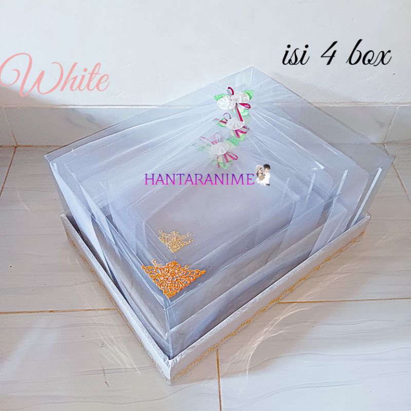 Jual Box Kotak Seserahan Pernikahan Hantaran Seserahan 1 Set Isi 4 Box ...