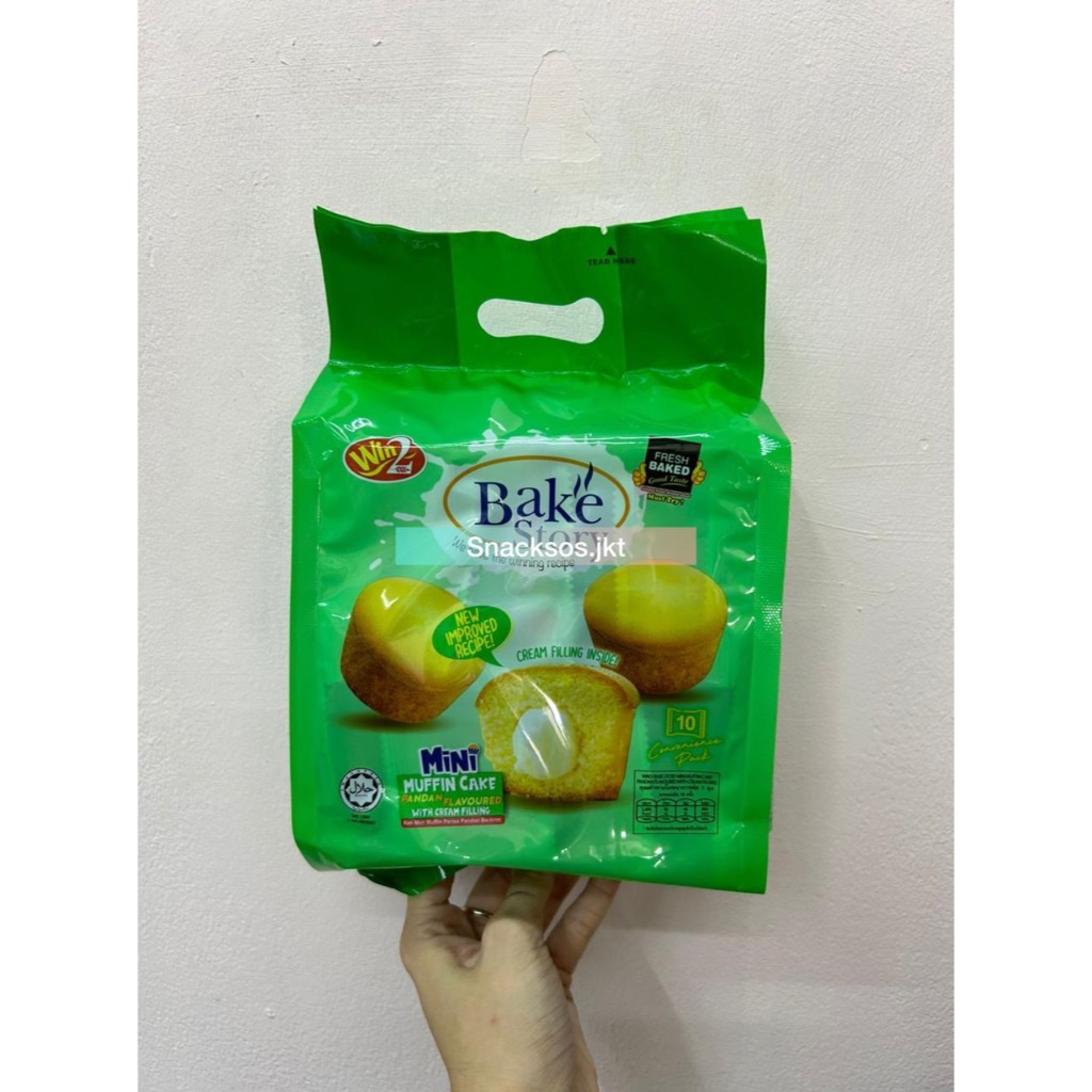 Jual WIN2 WIN WIN BAKE STORY MINI MUFFIN CAKE PANDAN / ORIGINAL - KUE ...