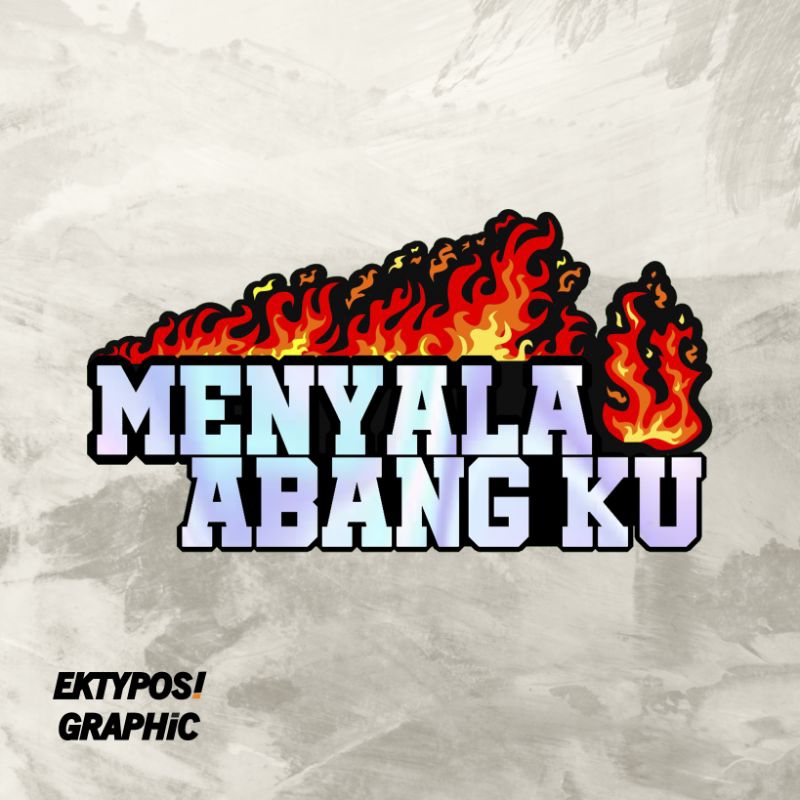 Jual Sticker hologram - Menyala Abangku | Shopee Indonesia