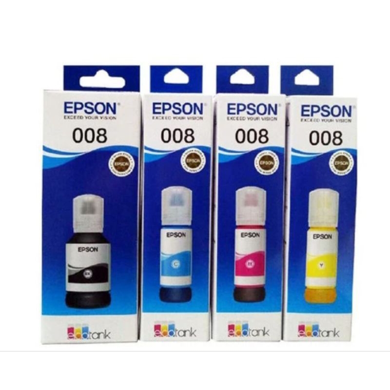 Jual TINTA BOTOL EPSON 008 1 SET PRINTER L6460 L6490 L6550 L6580 L15150 ...