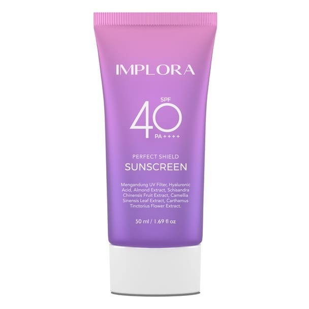 Jual IMPLORA Perfect Shield Sunscreen SPF 40 PA+++ 50ml Sun Screen ...