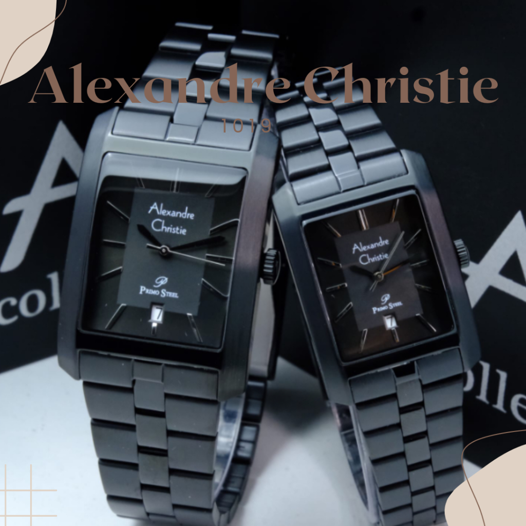 Jual ORIGINAL jam tangan couple Alexandre Christie AC1019 garansi resmi ...