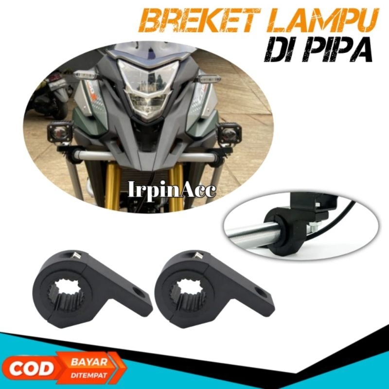 Jual Bracket Breket Braket Crashbar Jepit Dudukan Lampu LED Bar Stand ...