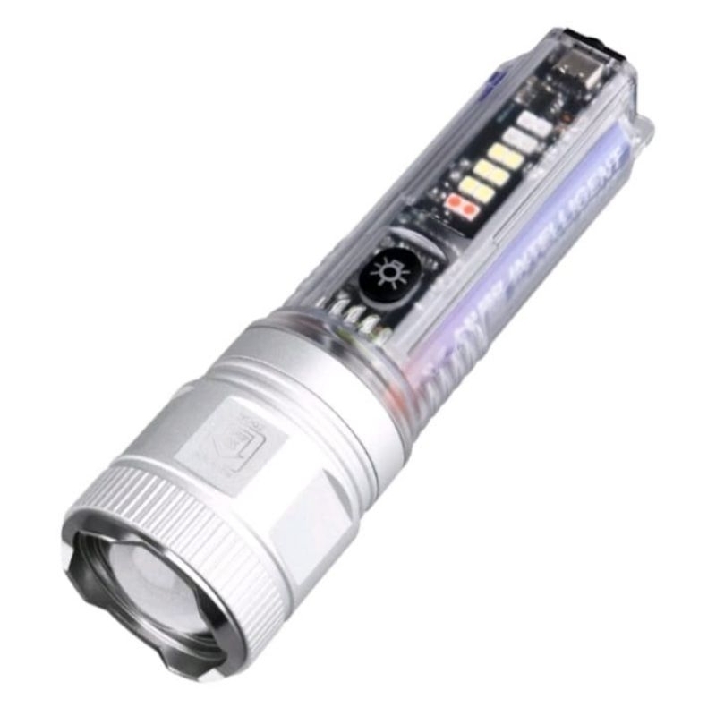 Jual Senter X36 Senter LED transparan zoom in out Super terang | Shopee Indonesia