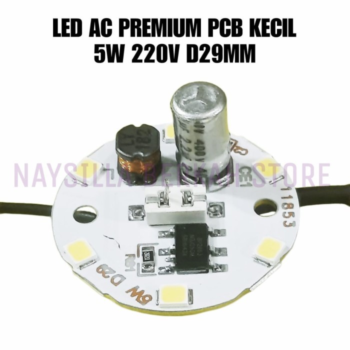 Jual PCB LED AC 5W 220V PREMIUM UKURAN PCB KECIL DIAMETER 29MM | Shopee ...