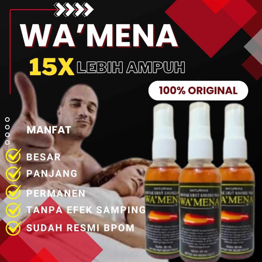 Jual WA'MENA OIL BPOM ORIGINAL pembesar kelaminpria pembesarpenis pembesar mr p HALAL/BPOM ...