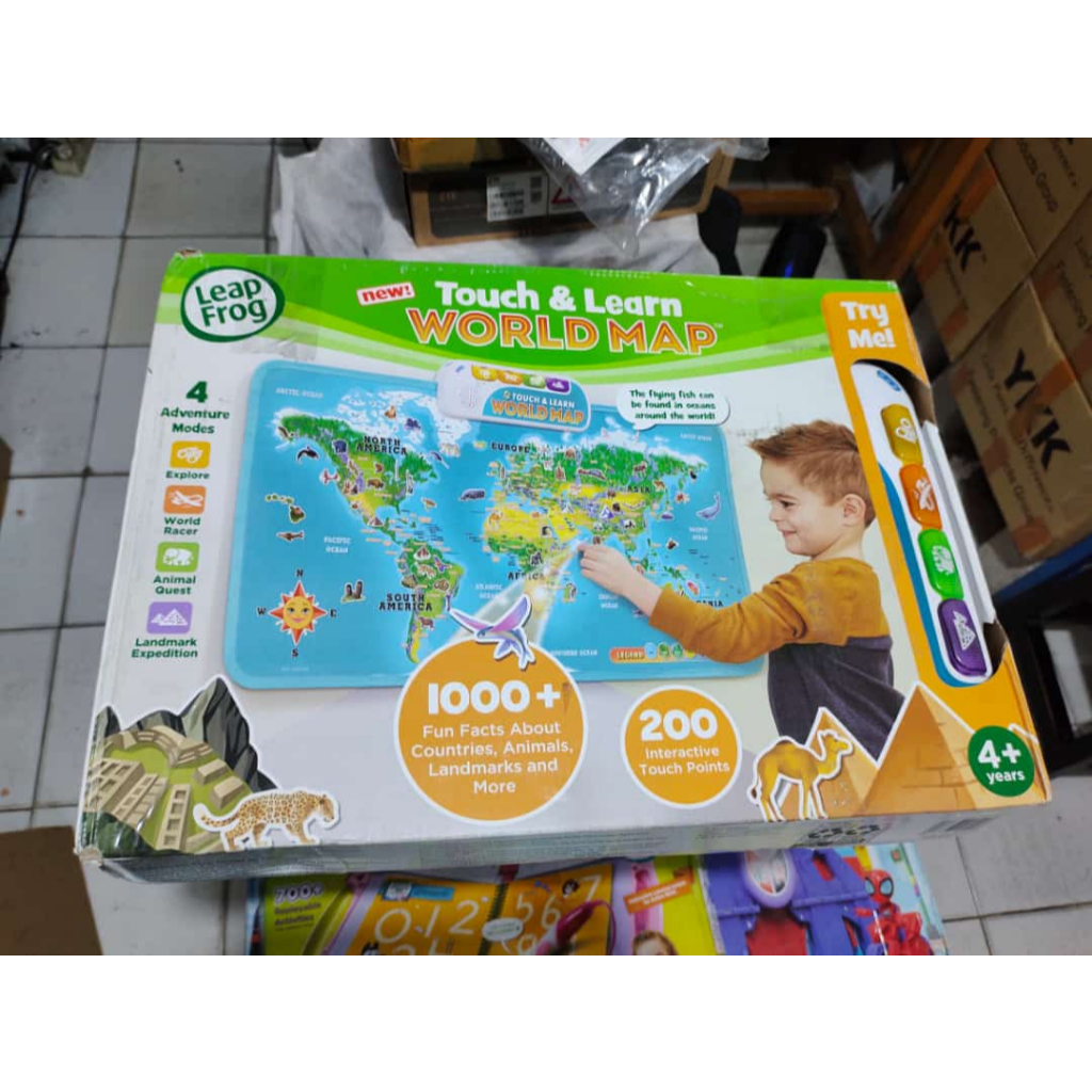Jual Original leap frog leapfrog touch and learn world map - Mainan Edukasi Peta Dunia Anak ...