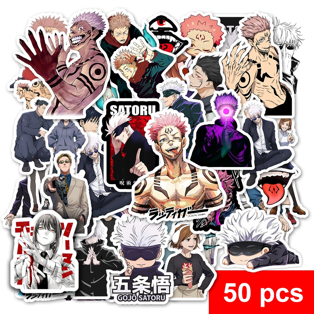 Jual stiker anime jujutsu kaisen I stiker gojo satoru I stiker anti air ...