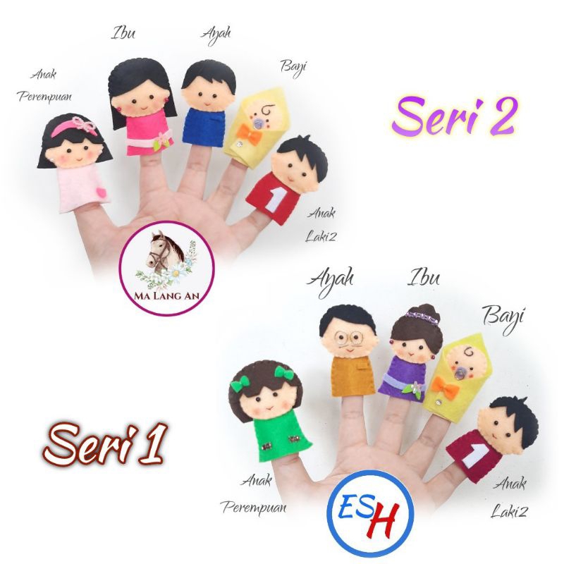 Jual Finger Puppet l Boneka Jari l Mainan Edukasi l Seri Family Ibu ...