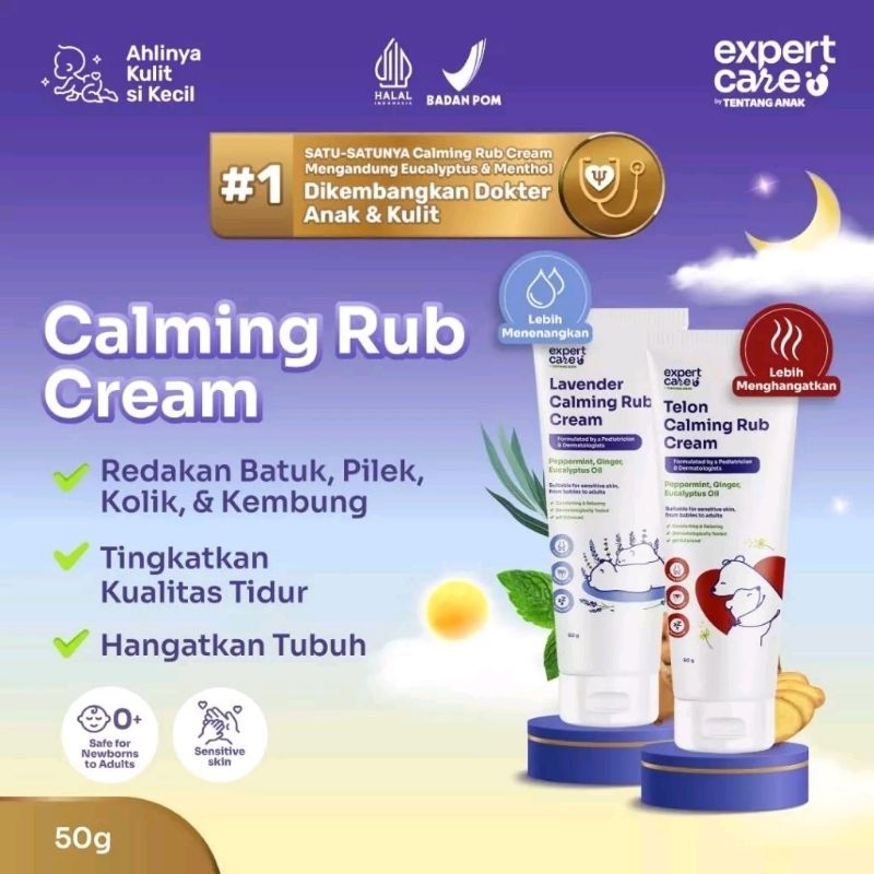 Jual EXPERT CARE CALMING RUB CREAM - MEREDAKAN BATUK PILEK KOLIK BAYI ...