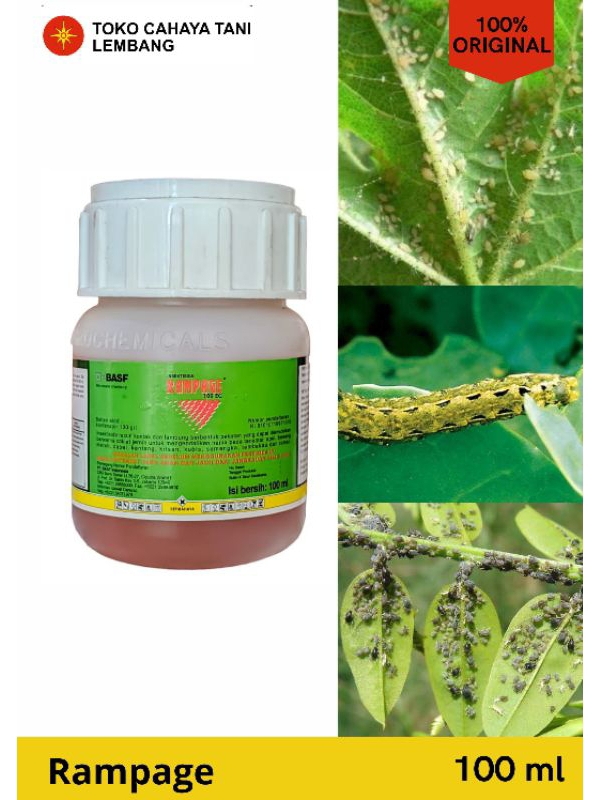 Jual rampage 100 ml insektisida pembasmi kutu daun, ulat grayak ...