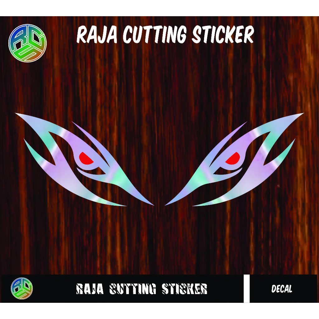 Jual Stiker Lampu Motor Mata Elang Cutting Sticker Anti Air Aksesoris ...