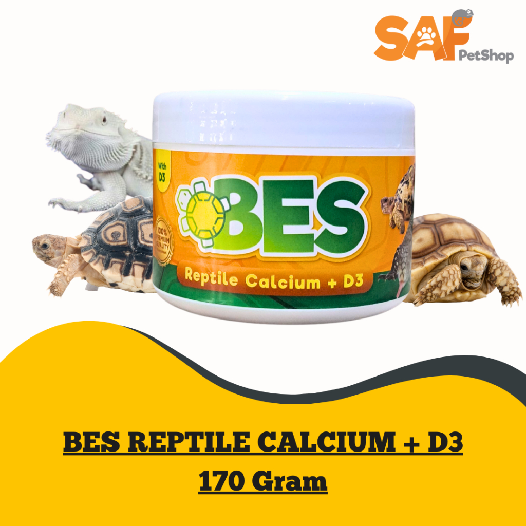 Jual BES Reptile Calcium + D3 Kalsium 170 Gram Kalsium Reptil Gecko ...