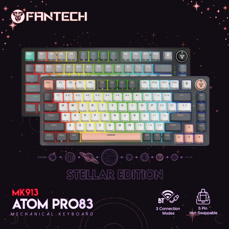 Jual Fantech ATOM PRO 83 MK913 75% Wireless Hotswap Mechanical Keyboard ...
