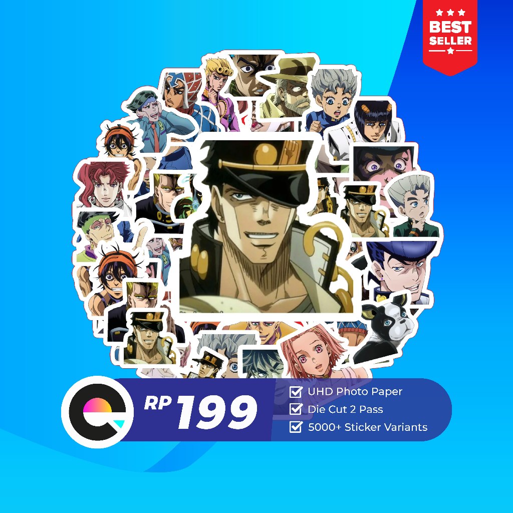 Jual Stiker Sticker Anime Jojo Bizzare Adventure Part #2 | Stiker ...