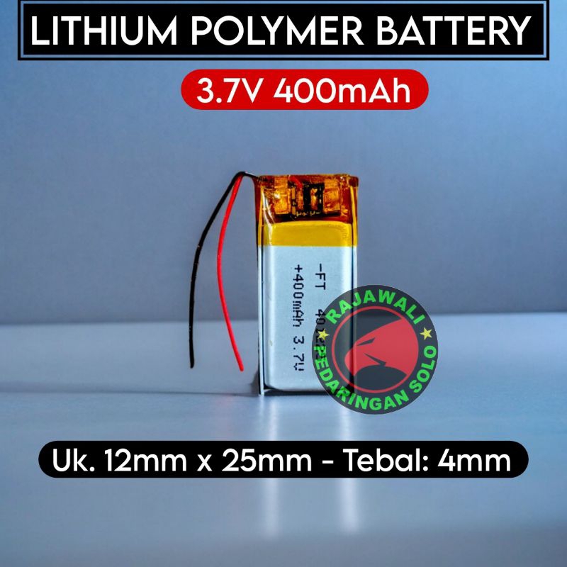 Jual BATERAI 401225 LIPO MINI LITHIUM POLYMER 12mm x 25mm BATERAI TWS ...