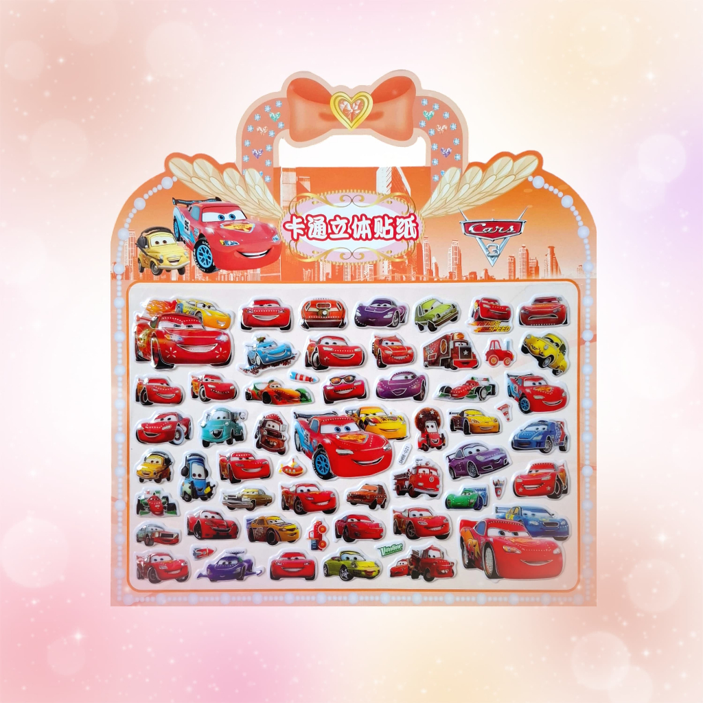 Jual Tas Sticker Gambar Tempel Stiker Timbul Anak Karakter Kartun ...