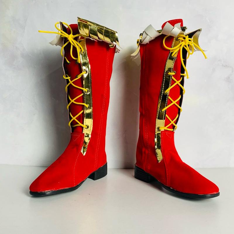 Jual Sepatu Mayoret Drumband Anak TK SD SMP SMA Dewasa Marching Merah ...