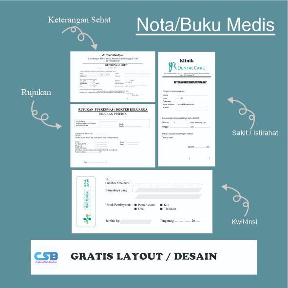 Jual Cetak Berbagai Buku Medis / Resep / Rujukan / Sehat dll Bahan NCR ...