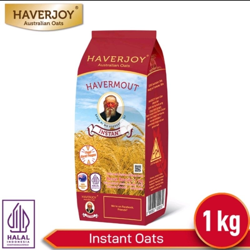 Jual Haverjoy Instant Oat 1kg Havermout Havermix | Shopee Indonesia