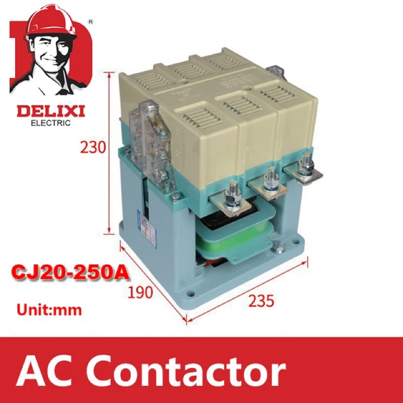 Jual Contactor / Kontaktor Delixi Cj20-250 Cj20-250a 220v. Ori Delixi. Ready Stock | Shopee ...