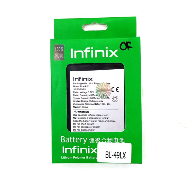 Jual BATERAI INFINIX HOT 12 / HOT 12i BL-49LX ORIGINAL 100% (vv ...