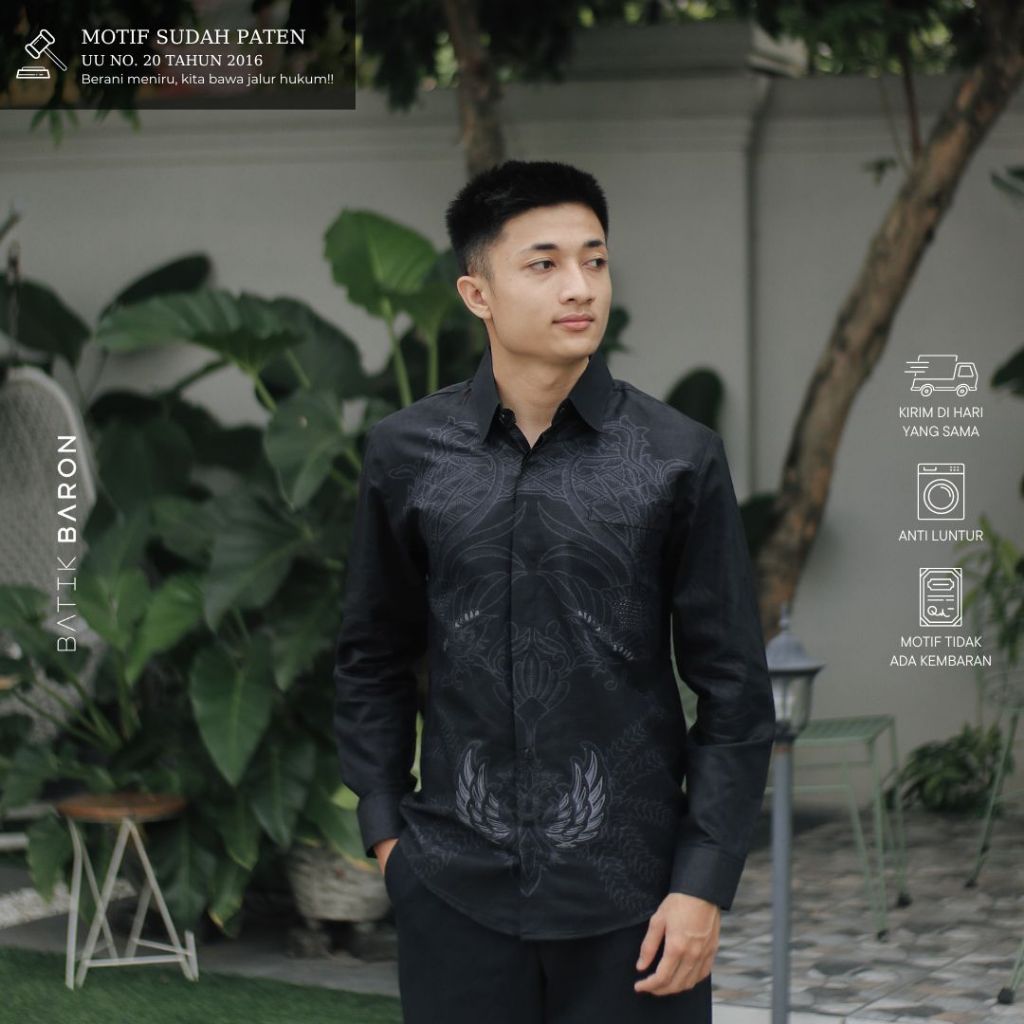 Jual Kemeja Batik Pria Katun Primisima Slimfit Lapis Furing Hero ...