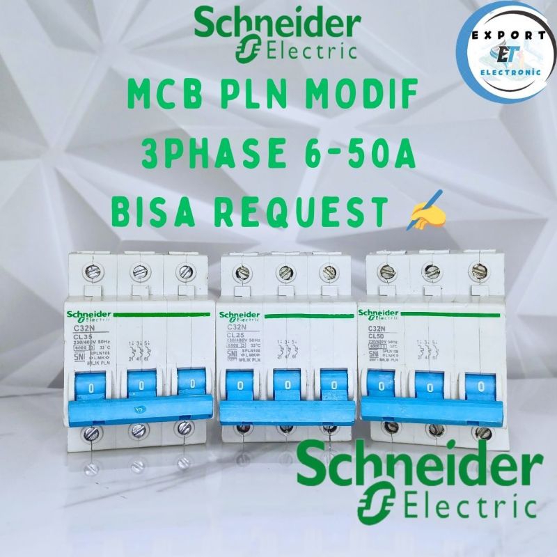 Jual MCB Modif Scheneider PLN 3P | Shopee Indonesia