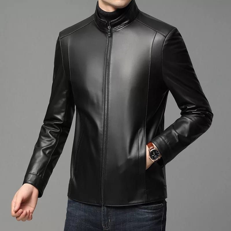 Jual Jaket Kulit Domba Asli Pria Super Polos Elegant Dari Garut ...