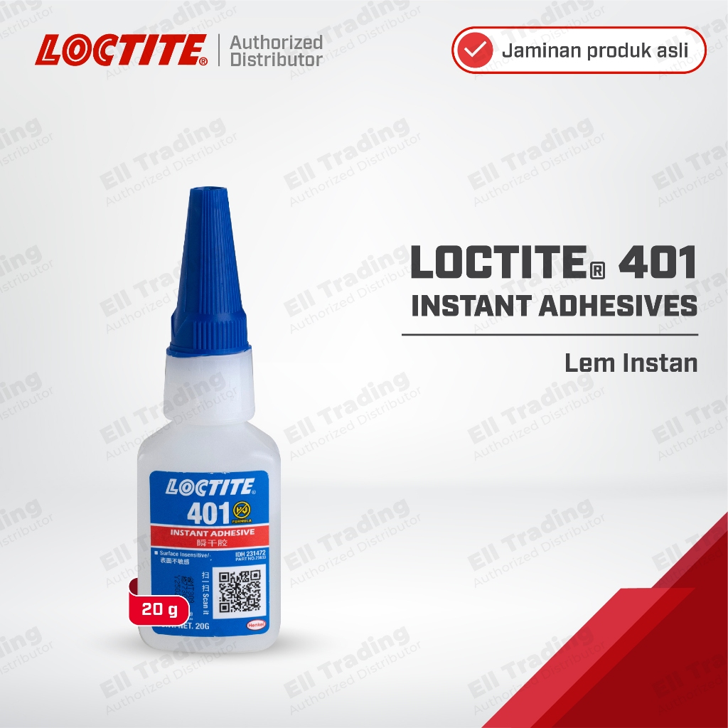 Jual LOCTITE 401 Lem Instan 20g | Instant Adhesives | Shopee Indonesia