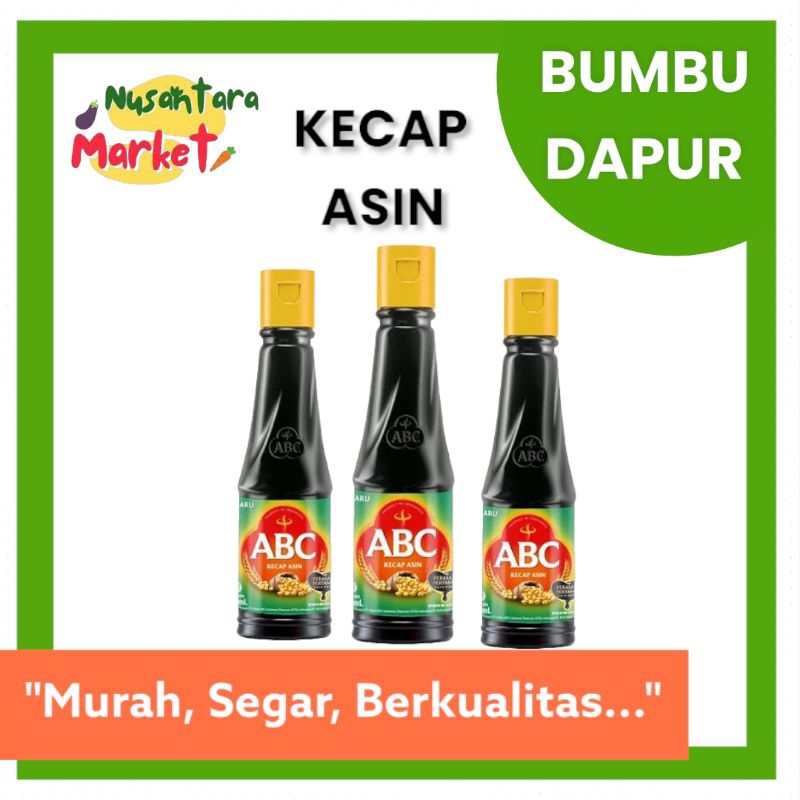Jual KECAP ASIN ABC | 133ML | NUSANTARA MARKET | Shopee Indonesia