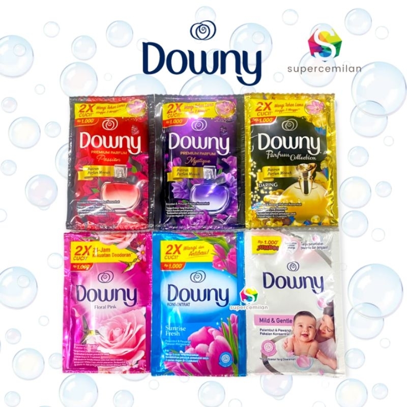 Jual downy sachet 18ml isi 12 sachet/downy pewangi pakaian renteng ...
