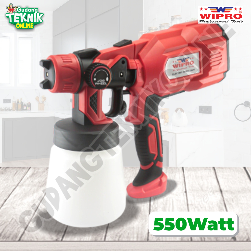 Jual Spray Gun Elektrik 800ml SE1000 WIPRO / Alat Semprot Semprotan Cat ...