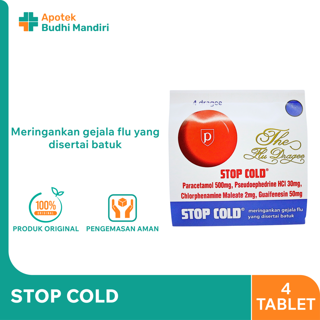 Jual Stop Cold (1 Strip) - Meringankan Gejala Flu | Shopee Indonesia