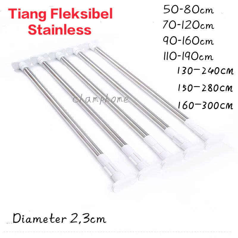 Jual Tiang Pipa 50-300cm, Tiang Fleksibel, Tiang Horden Tanpa Paku ...