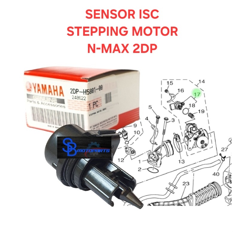 Jual SENSOR ISC STEPPING MOTOR N-MAX N MAX 155 LAMA ORIGINAL YGP 2DP ...