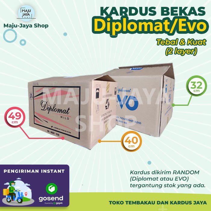 Jual Kardus Bekas Dipl0m4t/ Ev0 (49x40x32) - Cocok untuk Packing/ Pindahan | Shopee Indonesia
